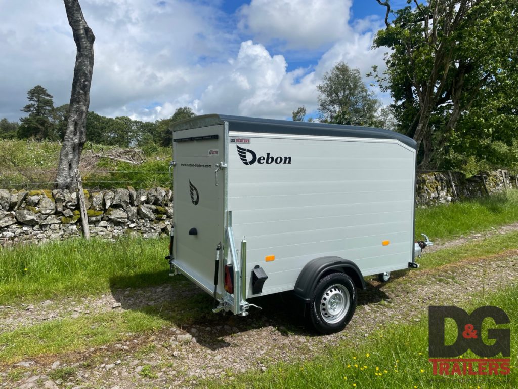 Debon C255 Single Axle Box Van Trailer with Side Door - D&G Trailers