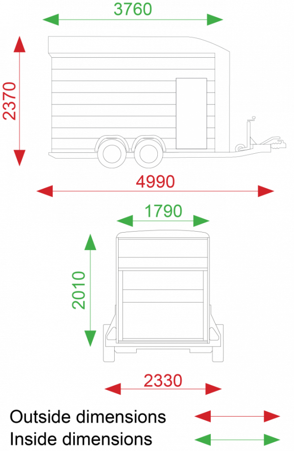 Buy a Debon Roadster C700 Box Van Trailer in Grey - D&G Trailers