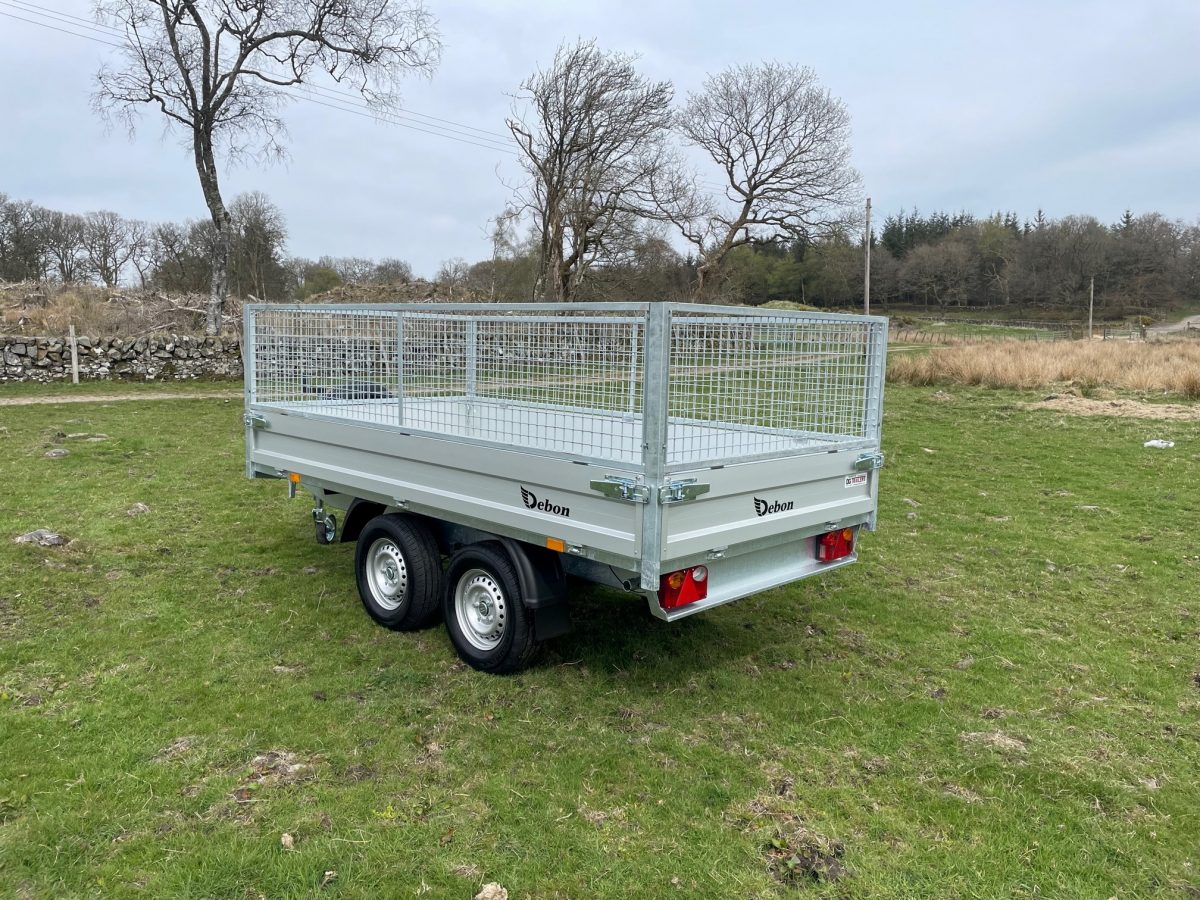 Debon PW1.2 Rear Tipping Trailer 2000kg Gross with Mesh Sides - D&G ...