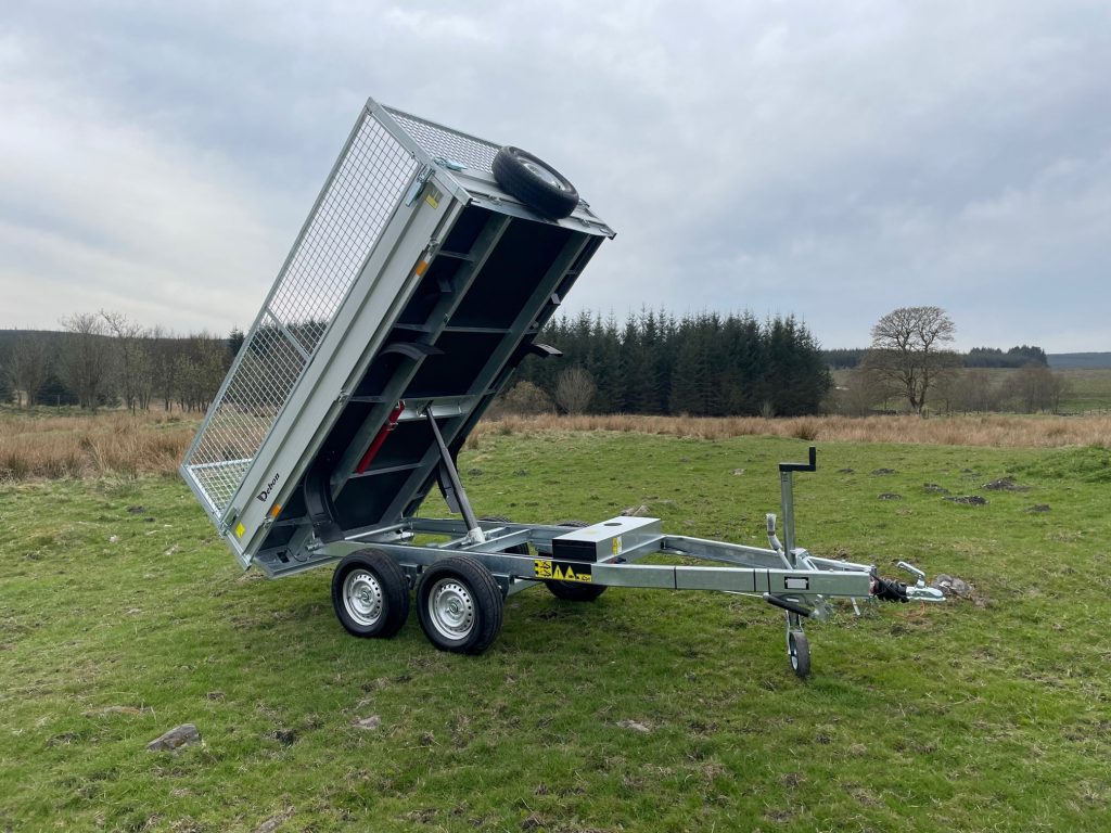 Debon PW1.2 Rear Tipping Trailer 2000kg Gross with Mesh Sides - D&G ...