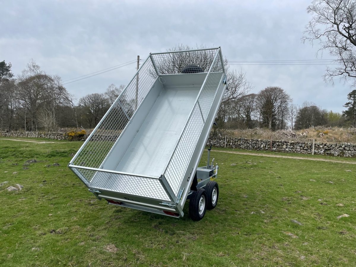 Debon PW1.2 Rear Tipping Trailer 2000kg Gross with Mesh Sides - D&G ...