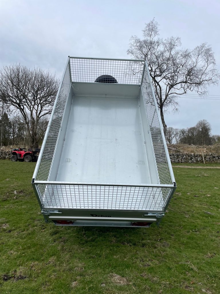 Debon PW1.2 Rear Tipping Trailer 2000kg Gross with Mesh Sides - D&G ...