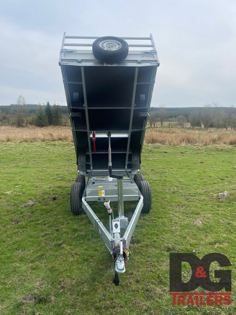 Debon PW1.2 Rear Electric Tipping Trailer 2000kg Gross with Ladder Rack ...