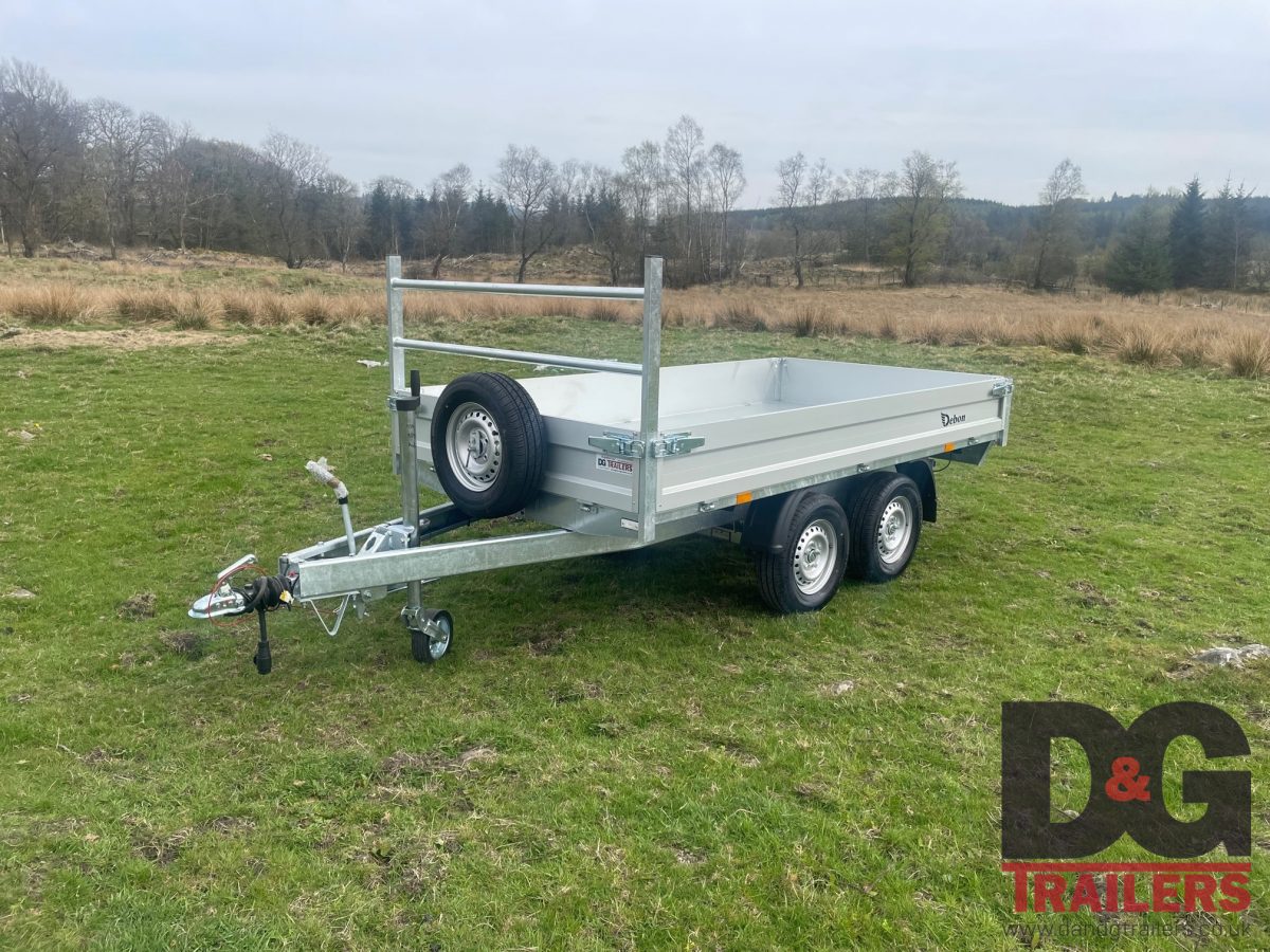 Debon PW1.2 Rear Electric Tipping Trailer 2000kg Gross with Ladder Rack ...