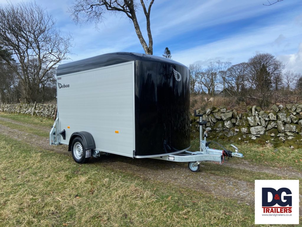 Debon C400 Single Axle Box Van Trailer in Black - D&G Trailers