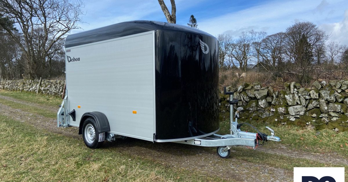 Debon Roadster C400 Single Axle Box Van Trailer in Black - D&G Trailers