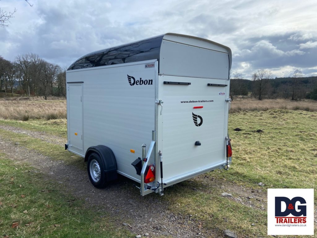 Debon C400 Single Axle Box Van Trailer in Black - D&G Trailers