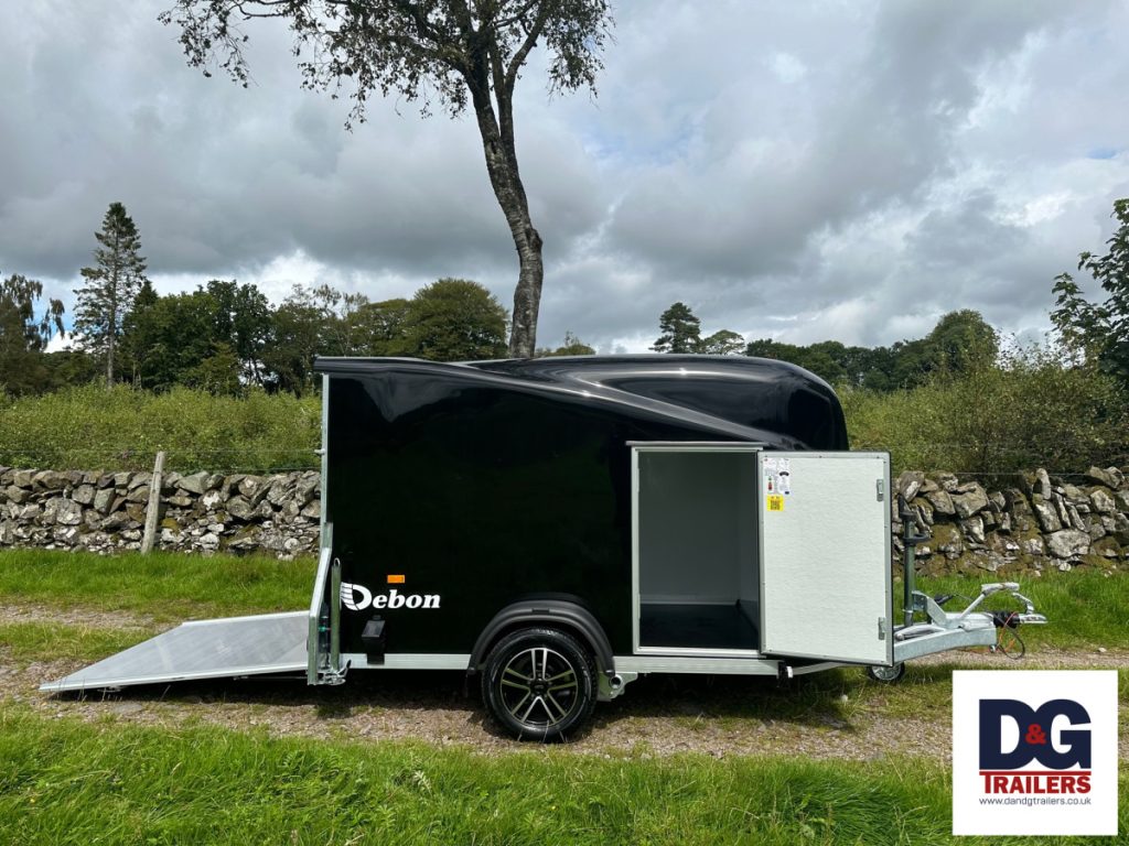 Debon Cargo 1300 Box Van Trailer in Black with Alloy Wheels For Sale ...