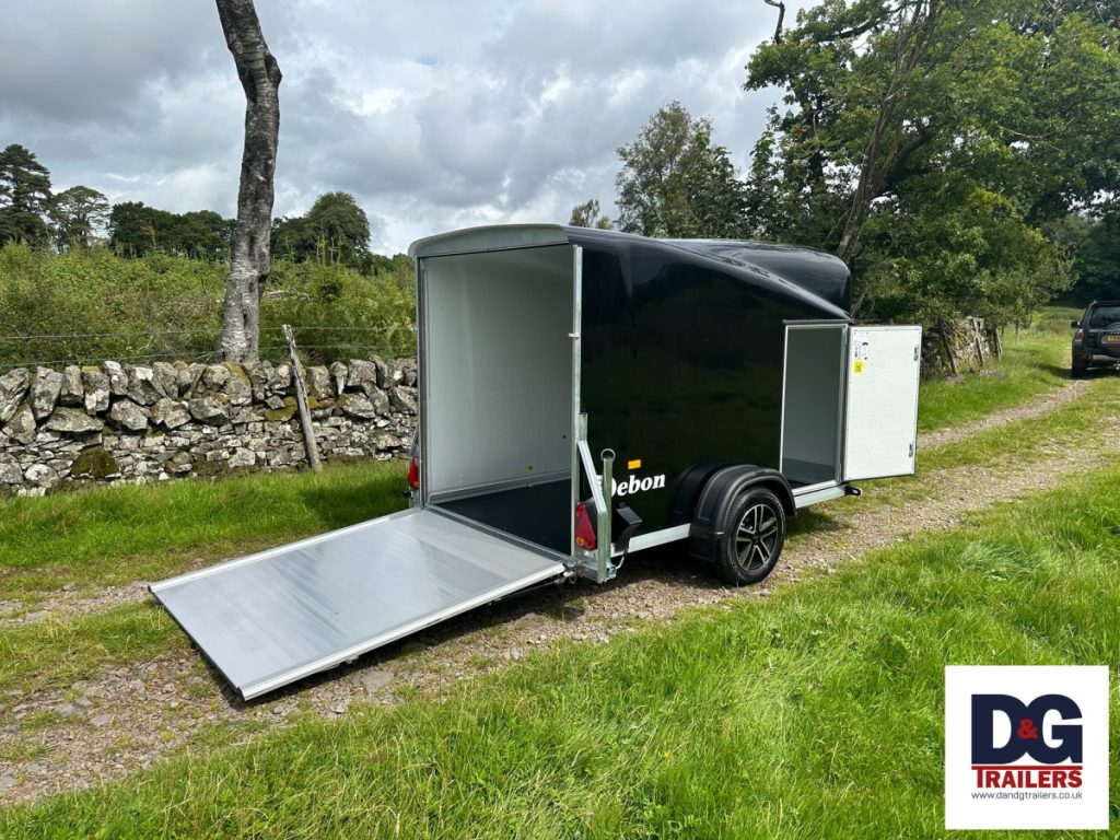 Debon Cargo 1300 Box Van Trailer in Black with Alloy Wheels For Sale ...