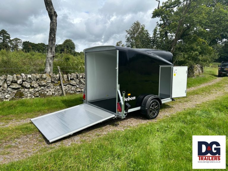 Debon Cargo 1300 Box Van Trailer in Black with Alloy Wheels For Sale ...